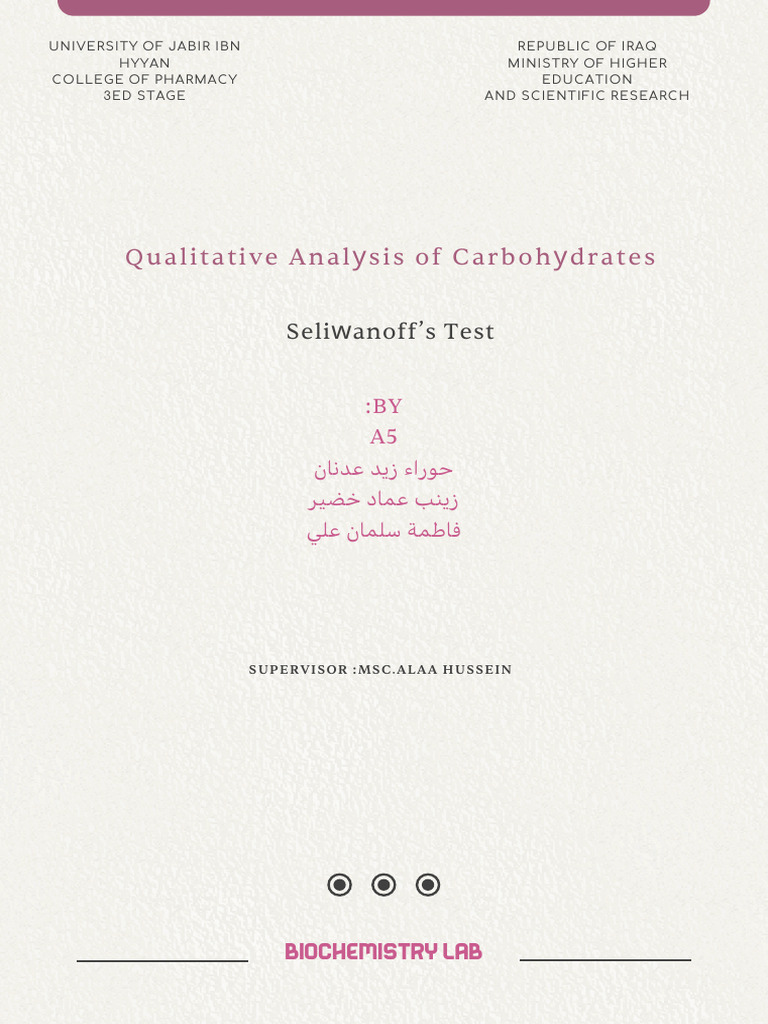 Biochemistry Lab4 PDF | PDF | Glucose | Chemistry