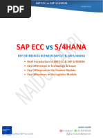 SAP ECC vs S/4HANA: Key Differences | PDF