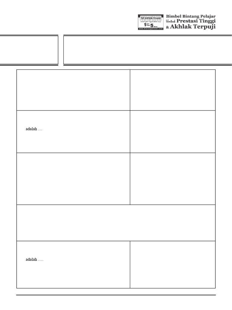 Worksheet Penalaran Analitik - SMP - Paket 1 (Modus Ponens Dan Modus ...