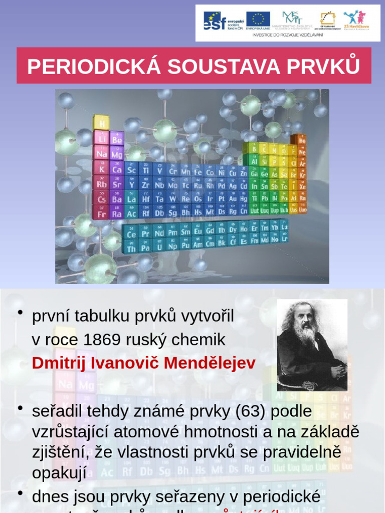 22 Ch8 Multi Periodicka Soustava Prvku | PDF