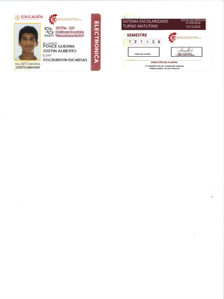 Credencial CBTIS PDF | PDF