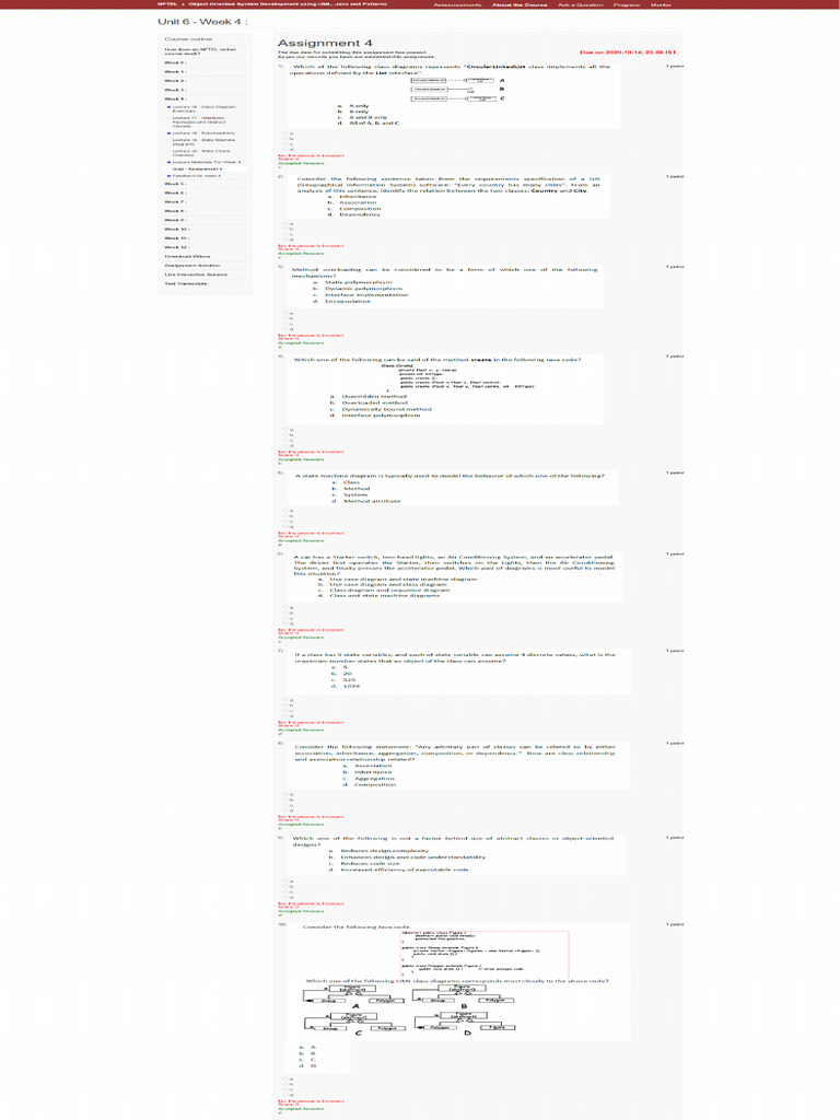 Noc20 Cs84 Assignment Week 4 | PDF