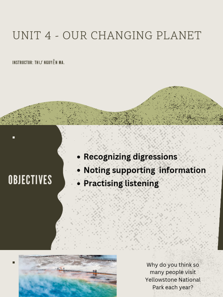 Our Changing Planet | PDF