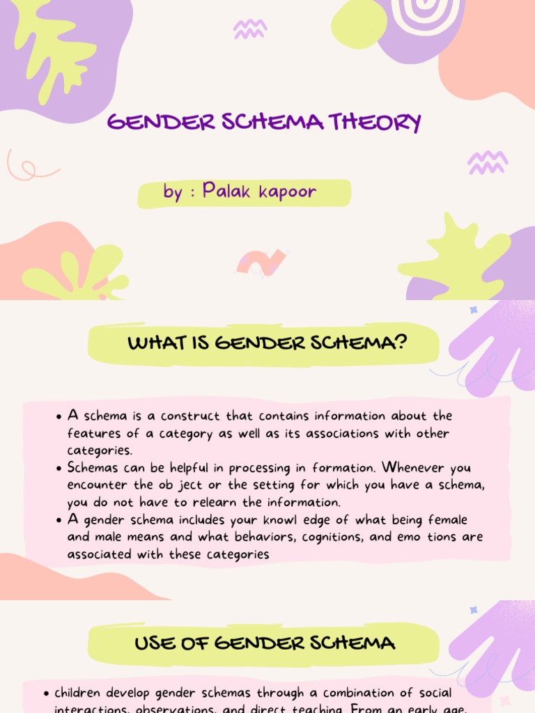 Gender Schema Theory.pdf | PDF | Gender Studies | Gender