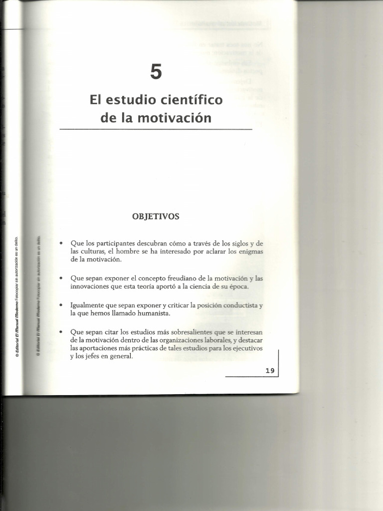 Estudio Cientifico de La Motivacion0001 | PDF