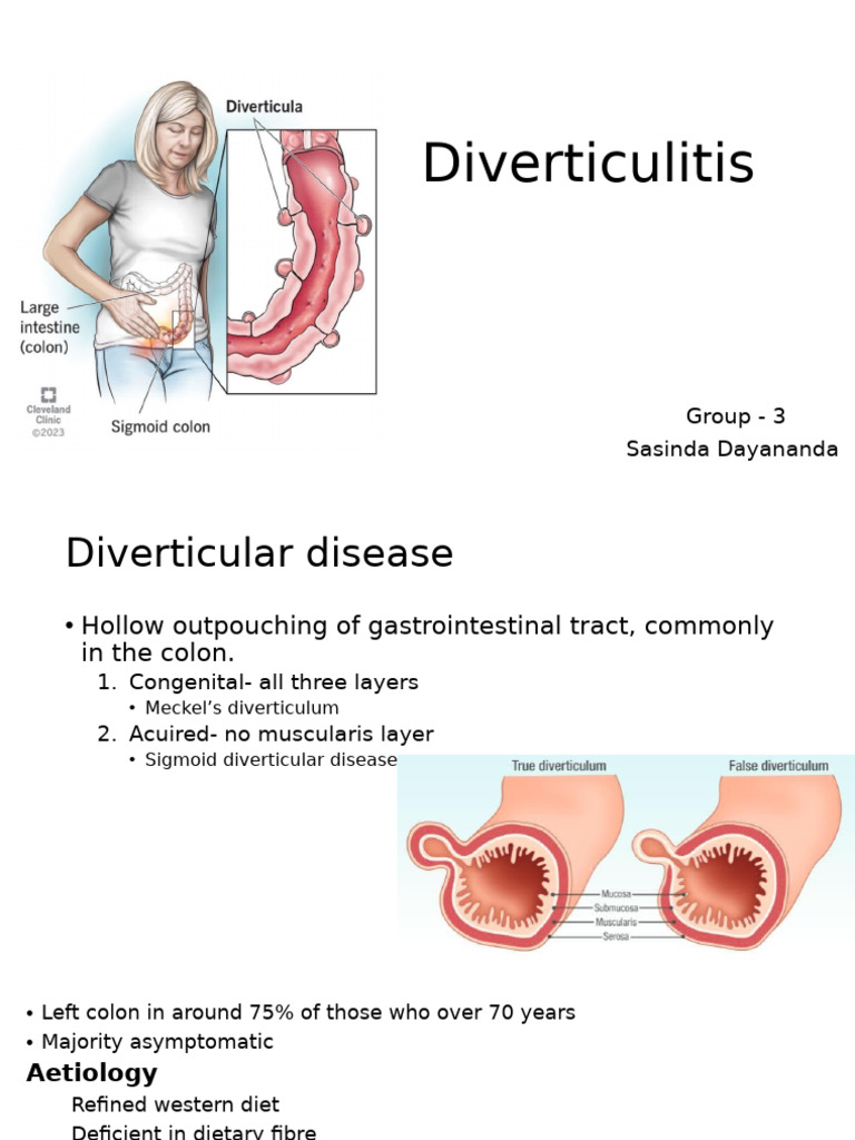 Diverticulitis | PDF | Gastroenterology | Diseases And Disorders
