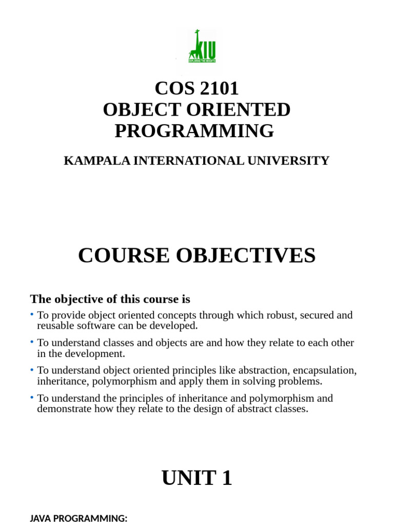 Cos 2101 Lecture 6 Decision Making | PDF | Boolean Data Type | Class (Computer Programming)