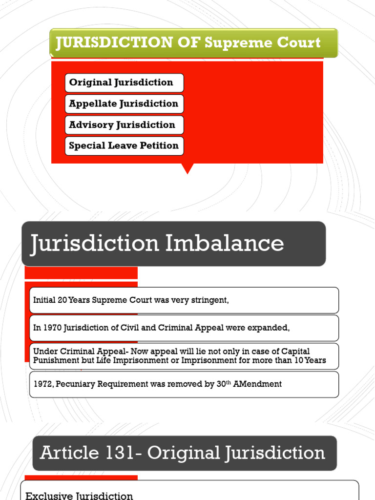 Jurisdiction | PDF | Appeal | Jurisdiction