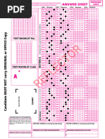 Neet OMR Sheets | PDF