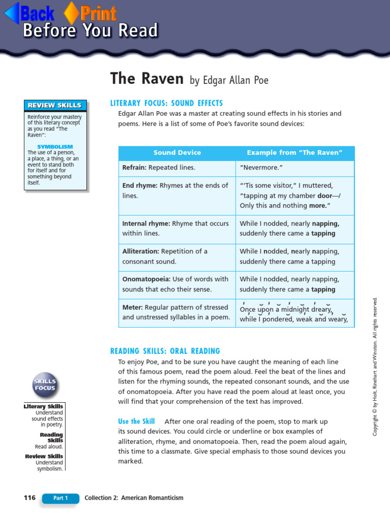 The Raven | PDF | The Raven | Poetry