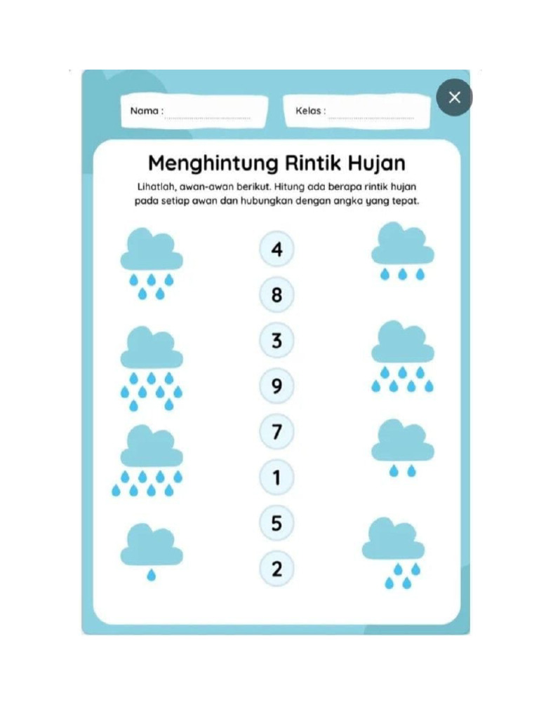materi PAUD TEMA HUJAN | PDF