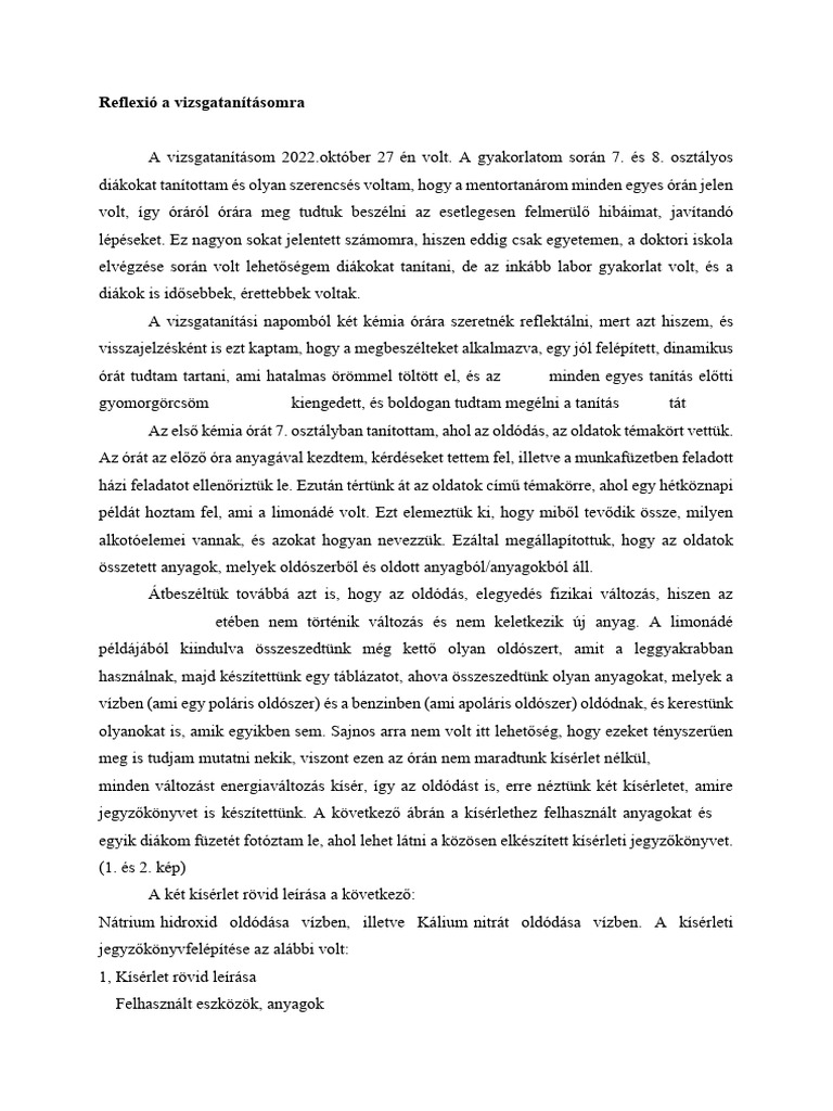 Vizsgatanítás_szak_tárgy | PDF