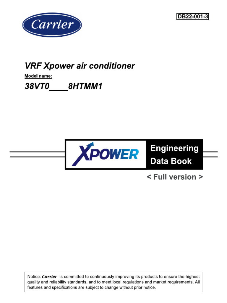 14 - VRF Odu Data Sheet Htmm1 | PDF