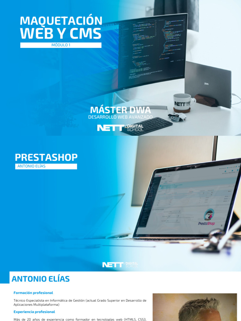 Modulo1_DWA_Prestashop_1.Instalacion | PDF | Software de red basado en protocolo de Internet ...