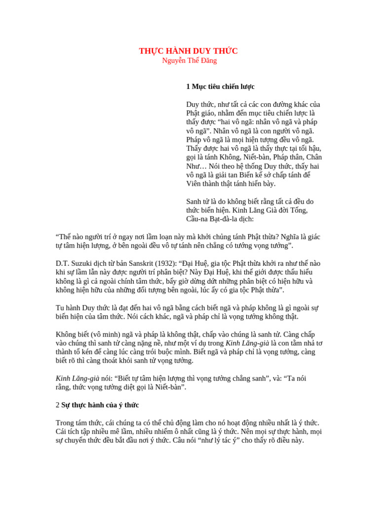 TH C Hành Duy TH C | PDF