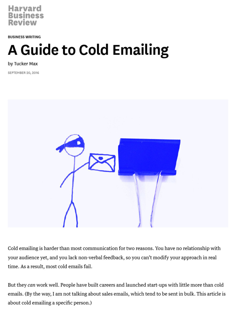 A Guide To Cold Emailing | PDF