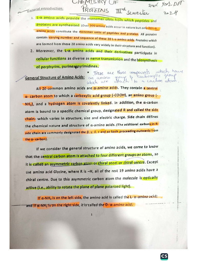 biochem proteins | PDF