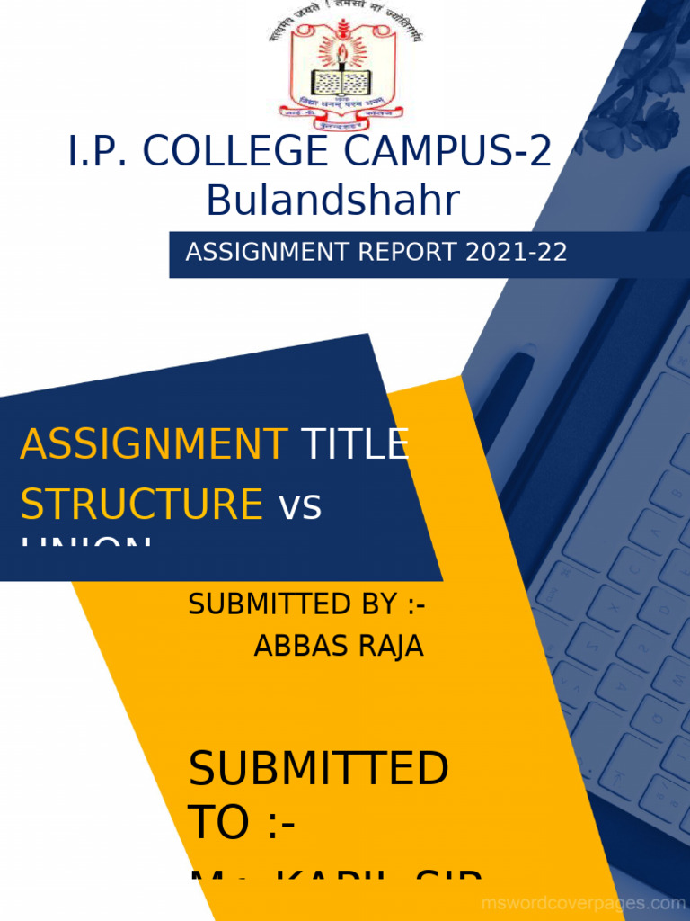 Computer Assignment Cover Page 4 | PDF