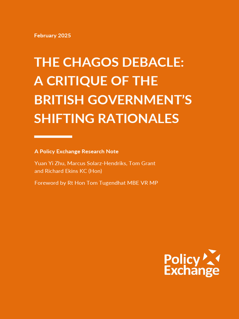 Chagos Islands: UK Government Critique | PDF | Mauritius ...