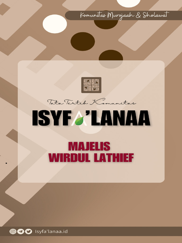 Tata Tertib Wirdul Lathief | PDF