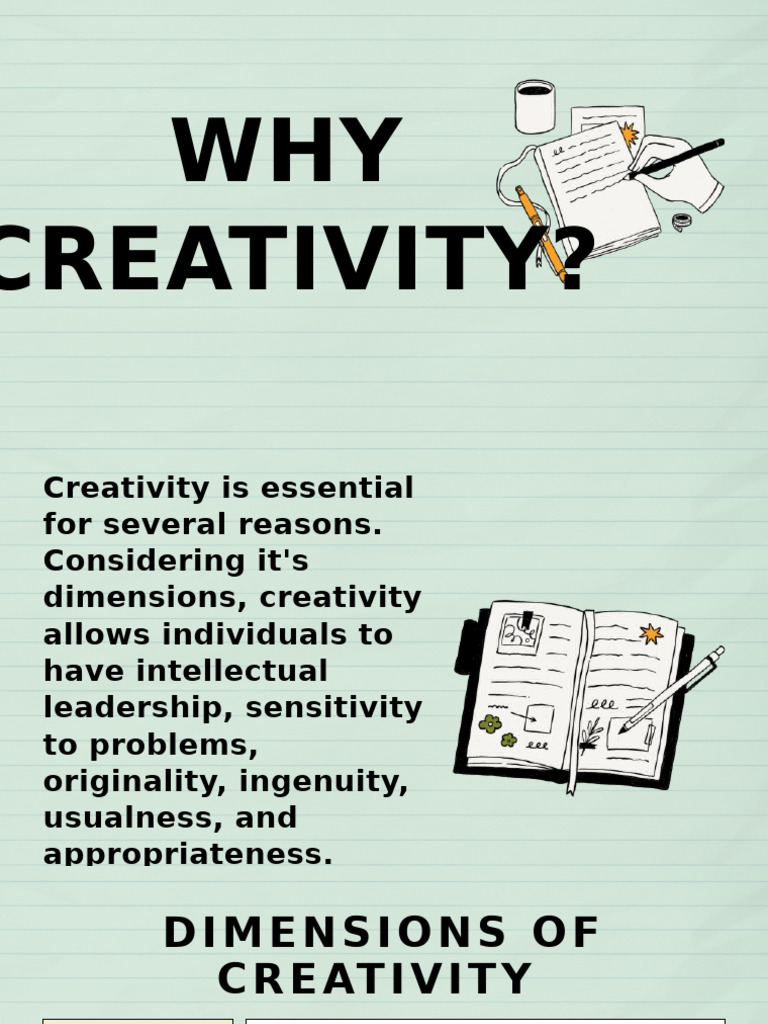 Importance of Creativity Explained | PDF | Creativity | Thought