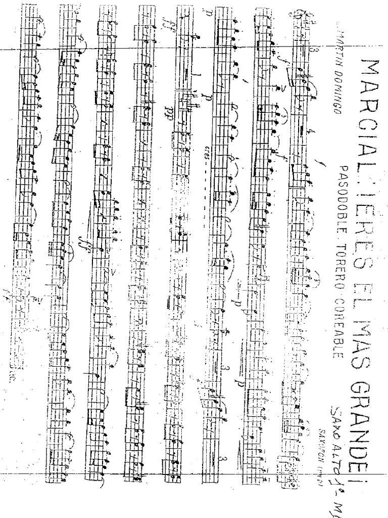 MARCIAL, ERES EL MAS GRANDE!-Saxo Alto (Mi B) | PDF