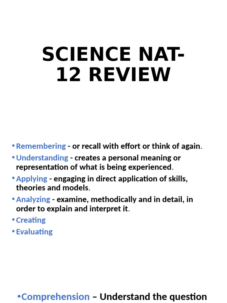 SCIENCE-NAT-12-REVIEW | PDF | Cell (Biology) | Eukaryotes
