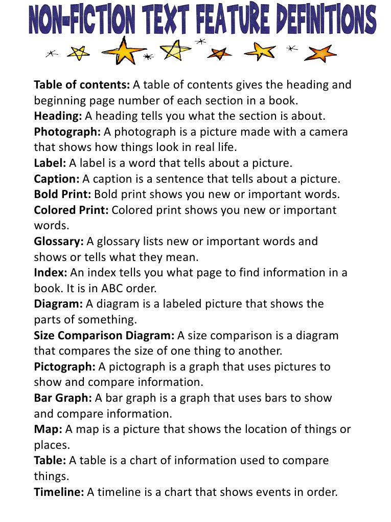 Understanding Text Features | PDF