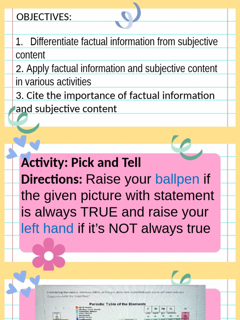 Factual vs. Subjective Content Guide | PDF | Information | Cognition