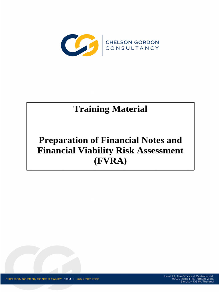 Financial Notes & FVRA Training Guide | PDF | Educational Assessment ...