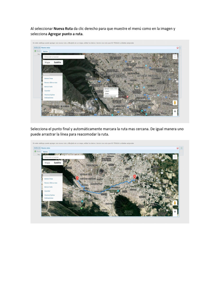 Manual Crear Rutas | PDF