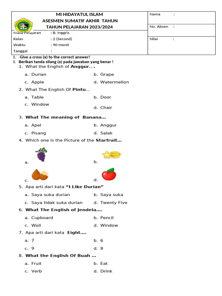 ASAS English Second Class (3) - For Merge | PDF | Food Ingredients ...