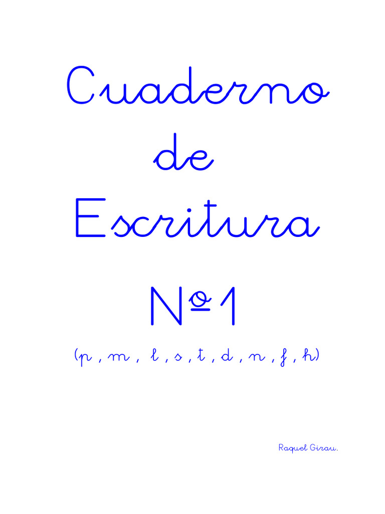 Cuaderno Escritura Nº1 | PDF | Alimentos
