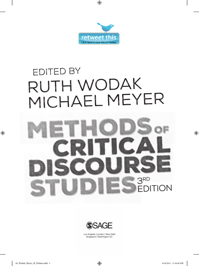 Wodak+meyer (2009) | PDF | Discourse | Ideologies