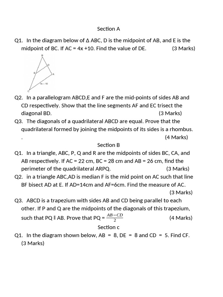 9 Icse Worksheet | PDF | Circle | Euclid