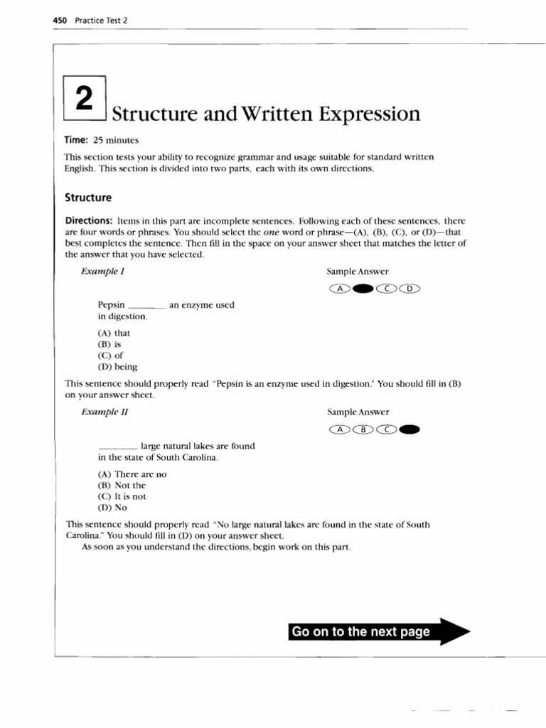 Complete Practice Test 2 (W&R) | PDF