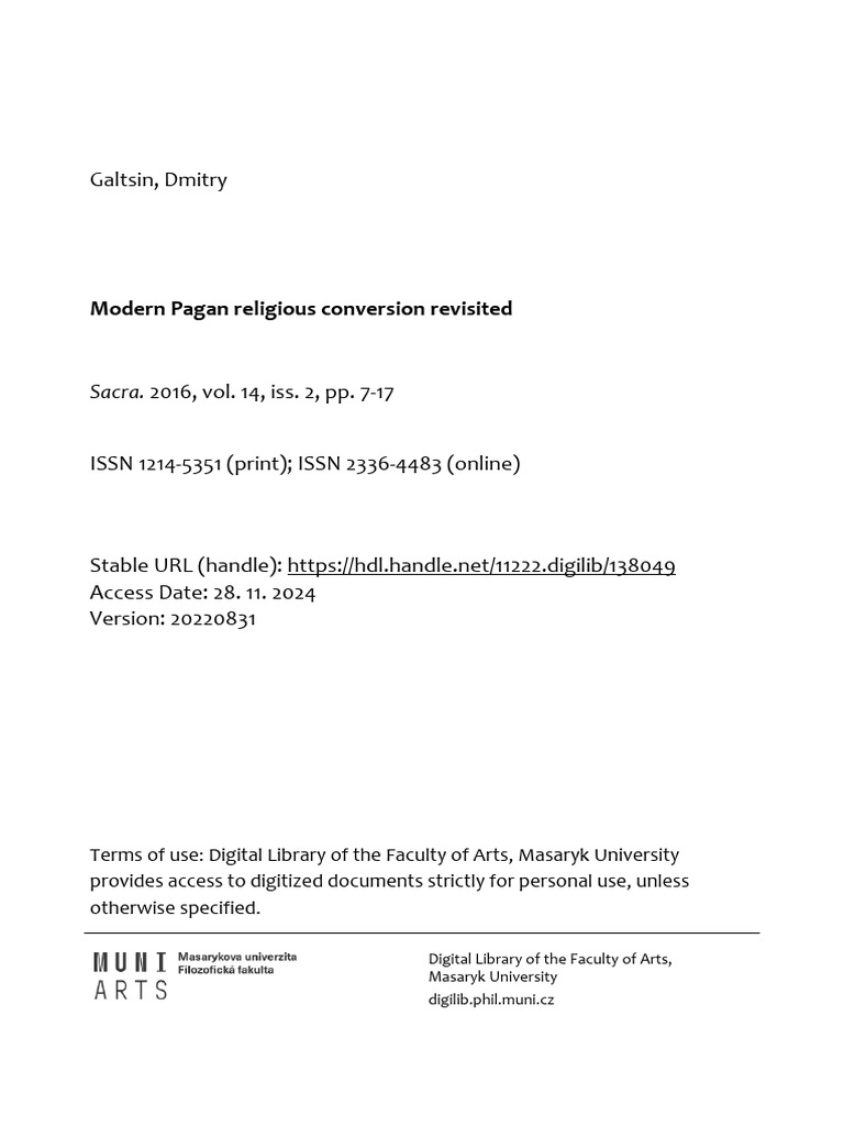 Modern Pagan Conversion Narratives | PDF | Polytheism | Wicca