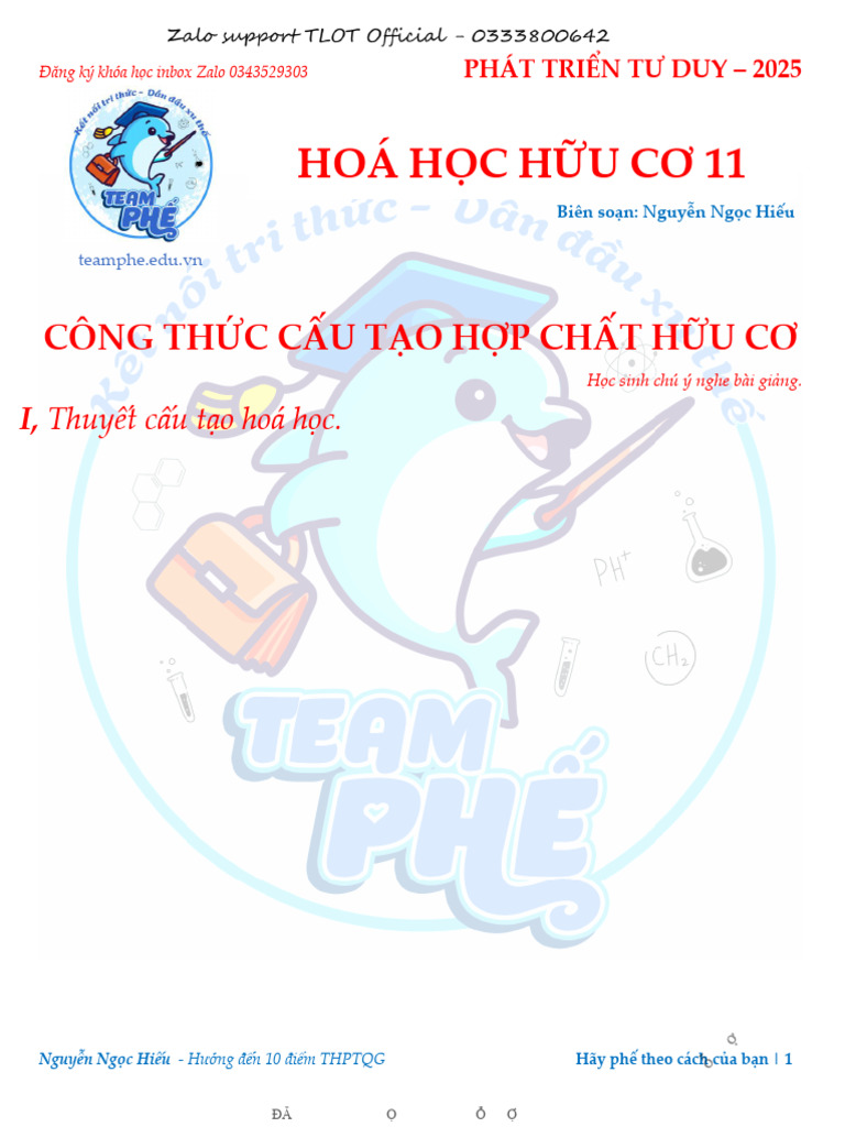 Buoi-4-Cong-Thuc-Cau-Tao-Hop-Chat-Huu-Co | PDF
