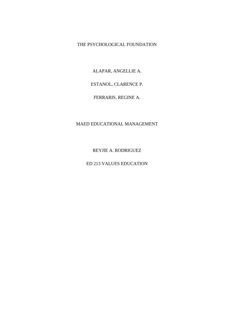 Topic-4 Values Education Case Study | PDF | Psychology | Teachers