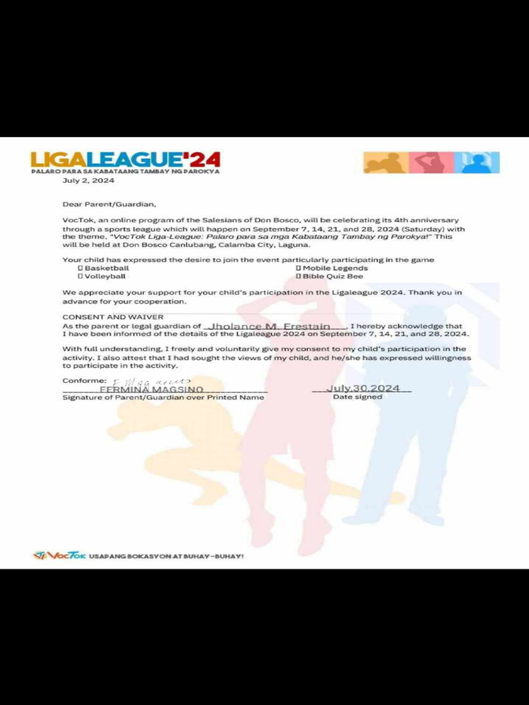 Erestain Basketball Permit | PDF