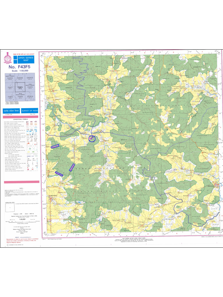 Bhopal Toposheet | PDF