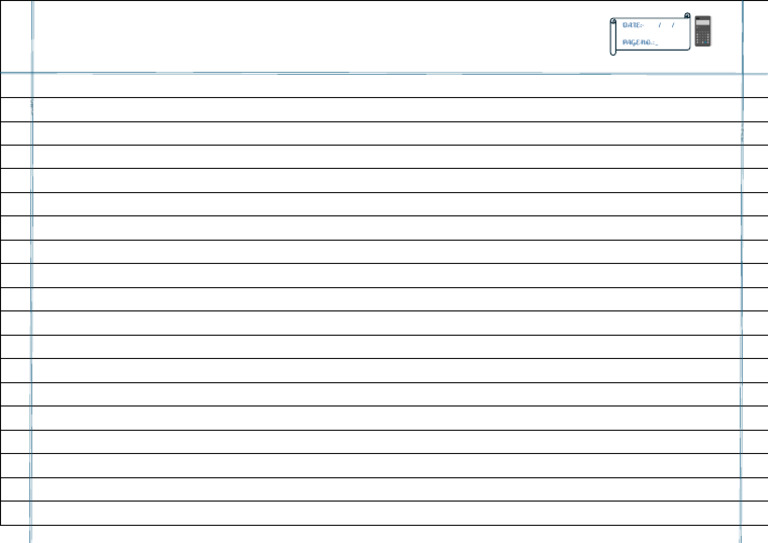 Ruled Landscape Page | PDF