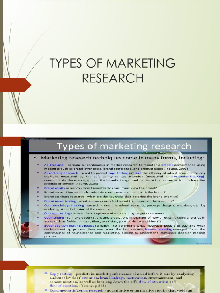MR Types of Marketing Research | PDF | Advertising | Marketing