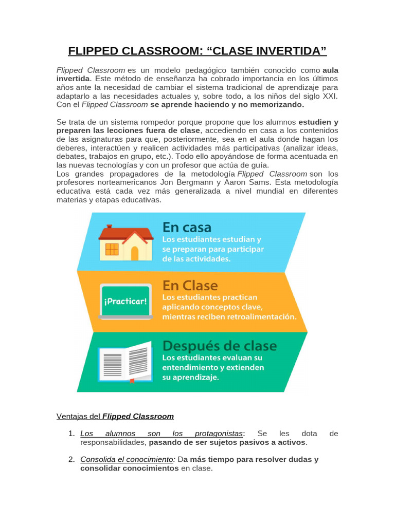 Flipped Classroom | PDF | Cognición | Aprendizaje