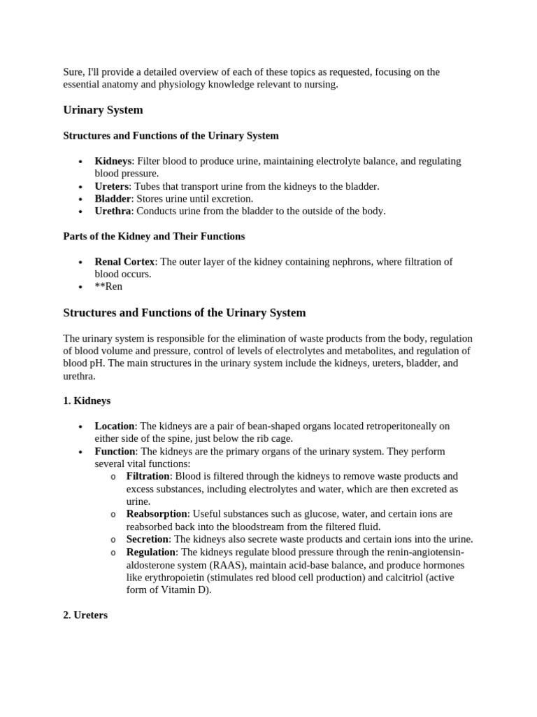 final anatomy | PDF | Kidney | Luteinizing Hormone