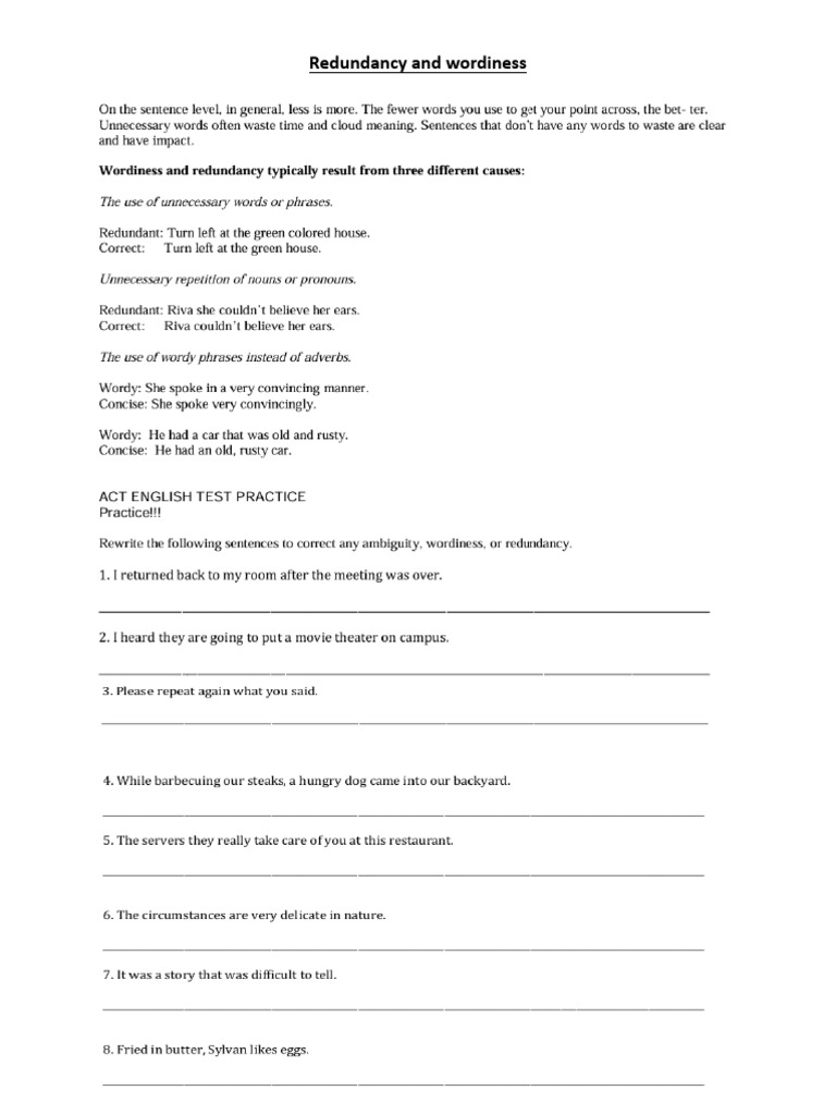 Redundancy and wordiness SAT | PDF