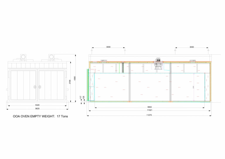 OOA OVEN Front, Side View With Lifting Points | PDF