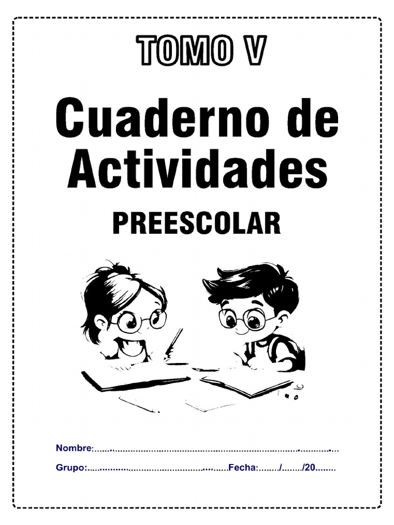 05 Mi Libro de Tareas Preescolar TOMO V | PDF | Aprendizaje | Pensamiento