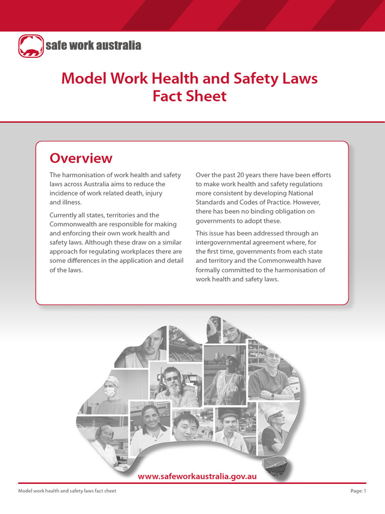 Model Work Health and Safety Laws Fact Sheet | PDF | Occupational ...