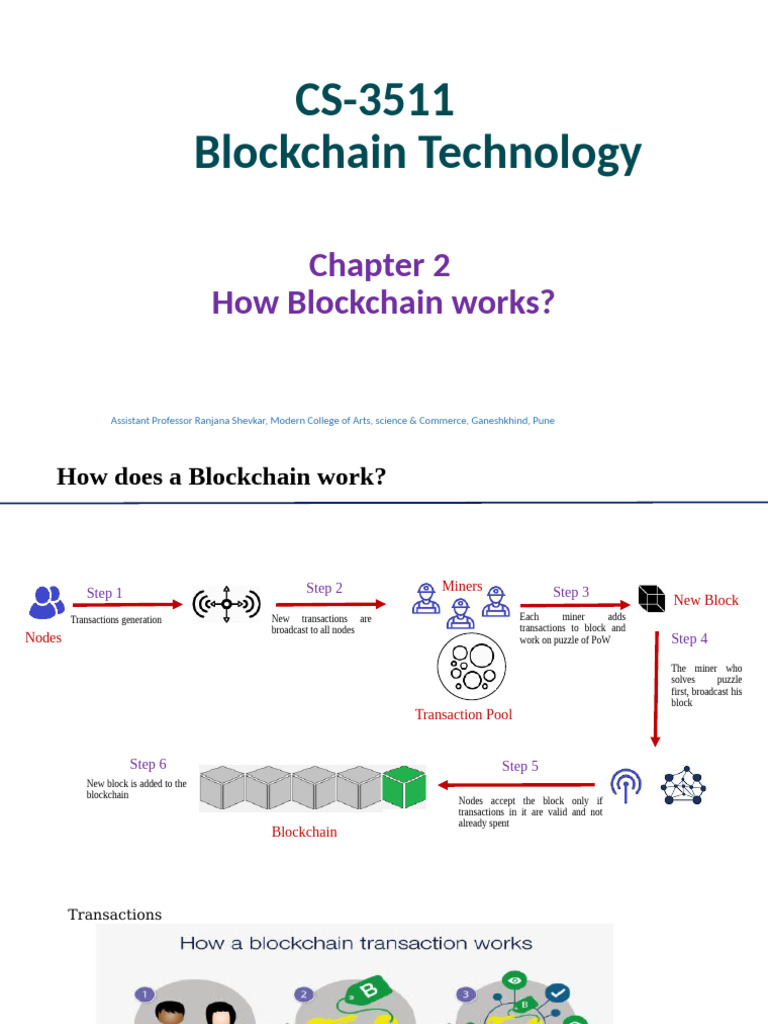 CH2 How Blockchain Works | PDF | Cryptography | Encryption